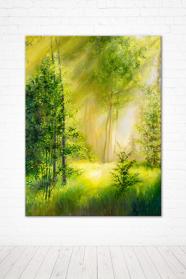 Gleznas reprodukcija "Mežs un saullēkts" - Gleznu izdrukas - Veikals ...